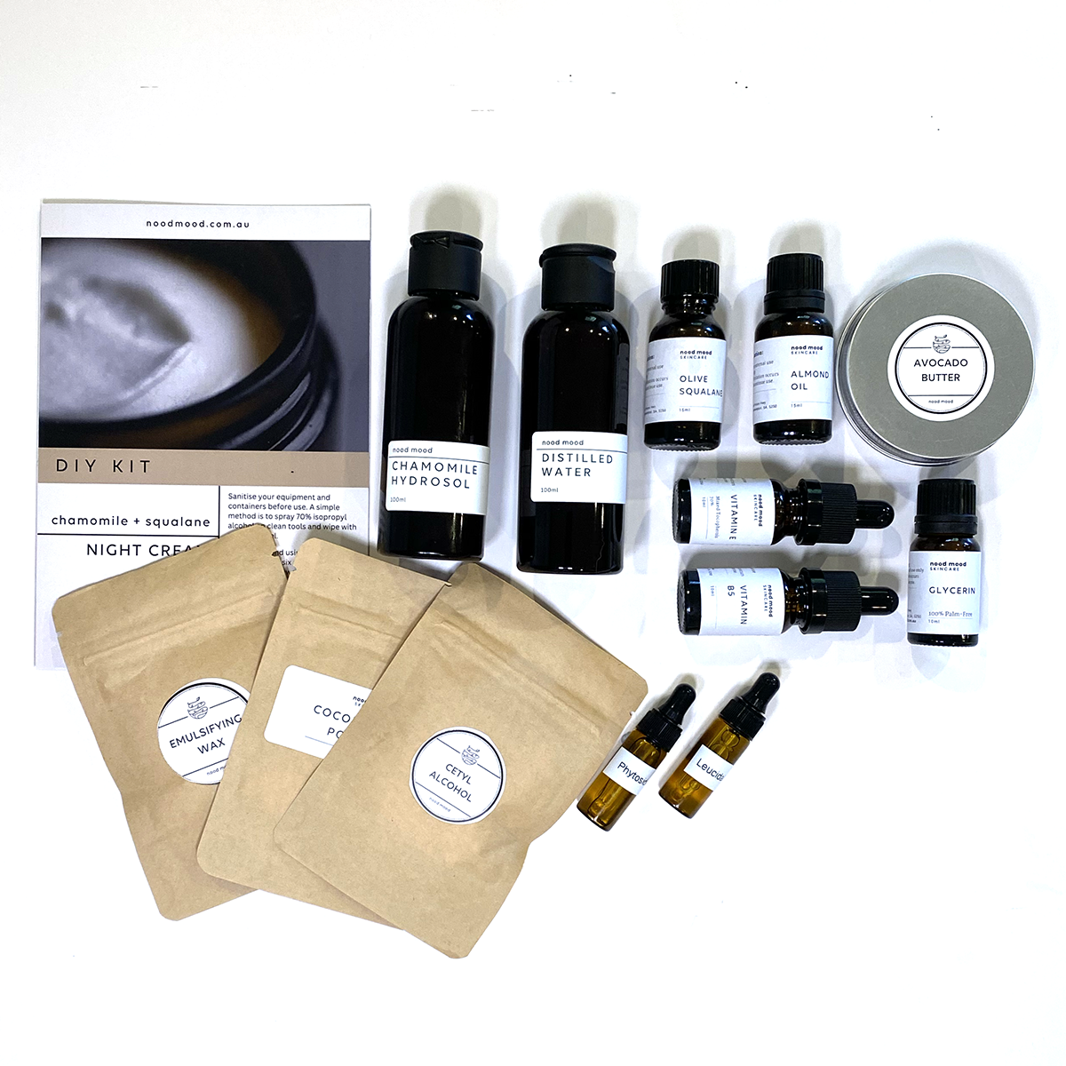 DIY Skincare Kit - Chamomile + Squalane Night Cream – noodmood
